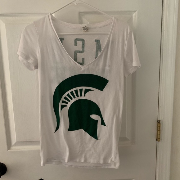 PINK Victoria's Secret | Tops | Victoria Secret Pink Msu Tshirt | Poshmark